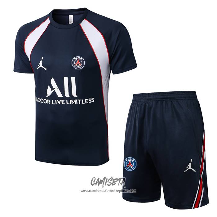 Chandal del Paris Saint-Germain Jordan 2022-2023 Manga Corta Azul ...